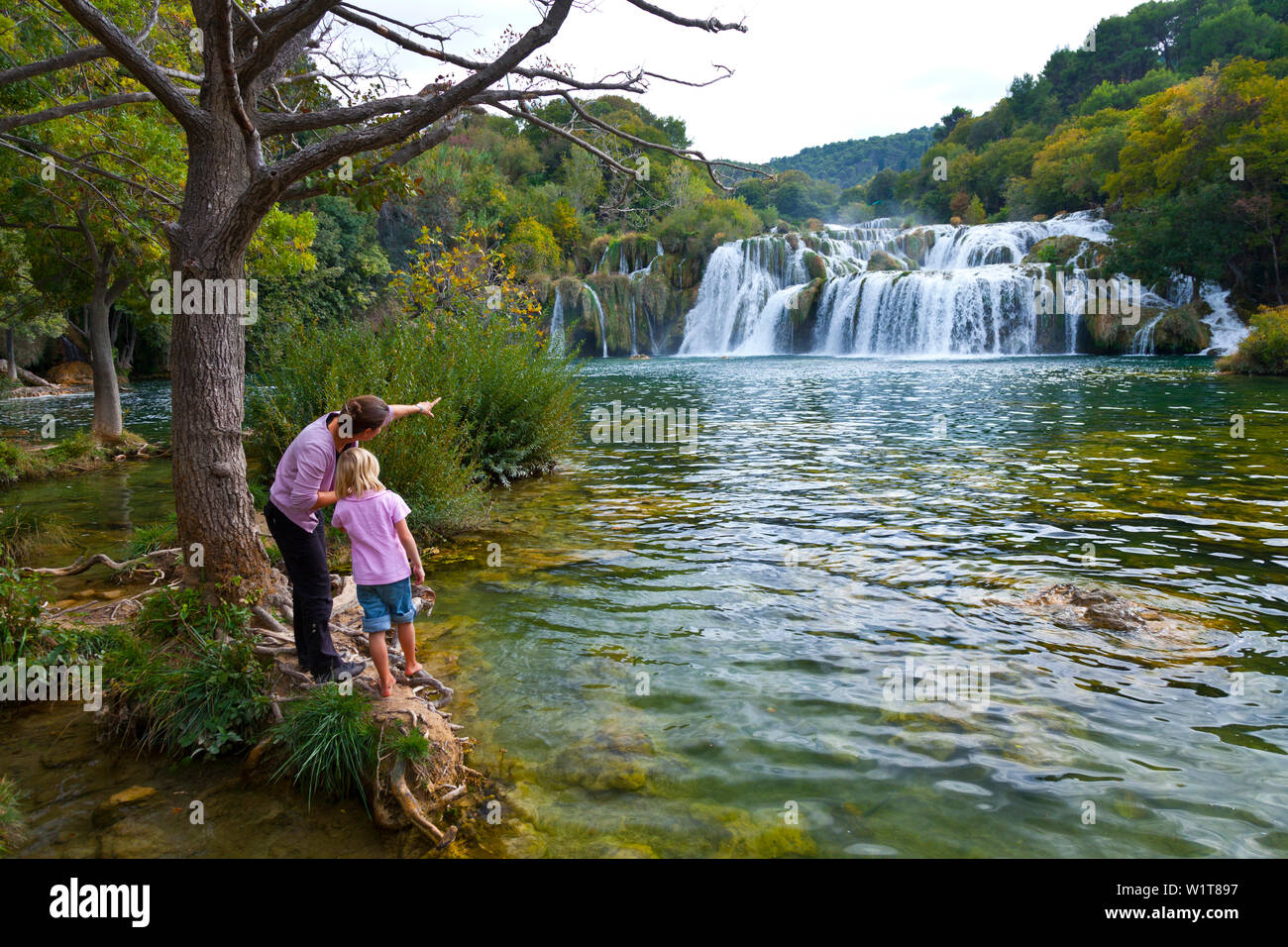 Skradinski Buk Waterfalls, Krka National Park, Dalmatia region, Croatia, Europe Stock Photo - Alamy