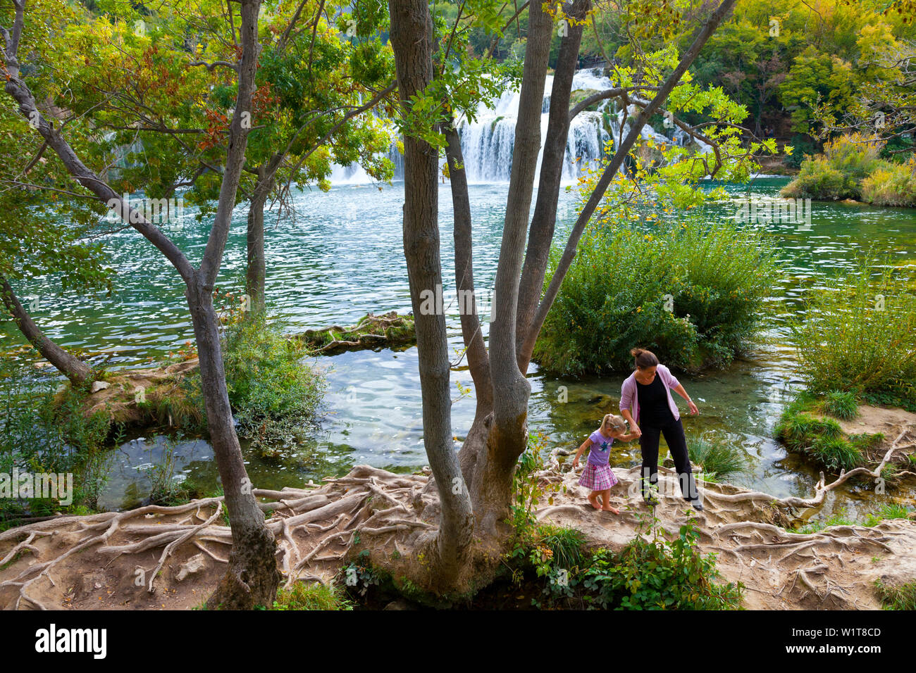 Skradinski Buk Waterfalls, Krka National Park, Dalmatia region, Croatia, Europe Stock Photo - Alamy