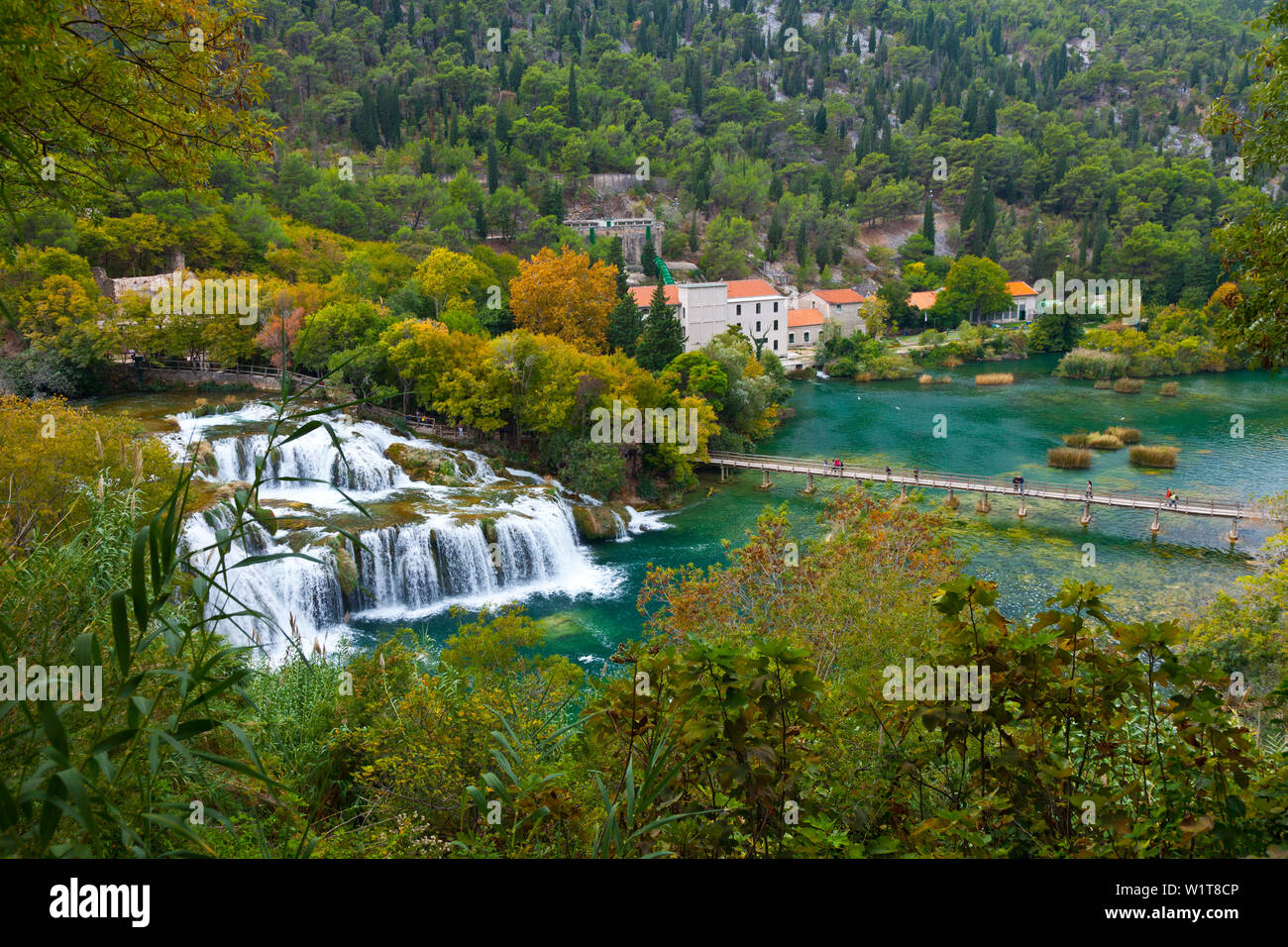 Skradinski Buk Waterfalls, Krka National Park, Dalmatia region, Croatia, Europe Stock Photo - Alamy