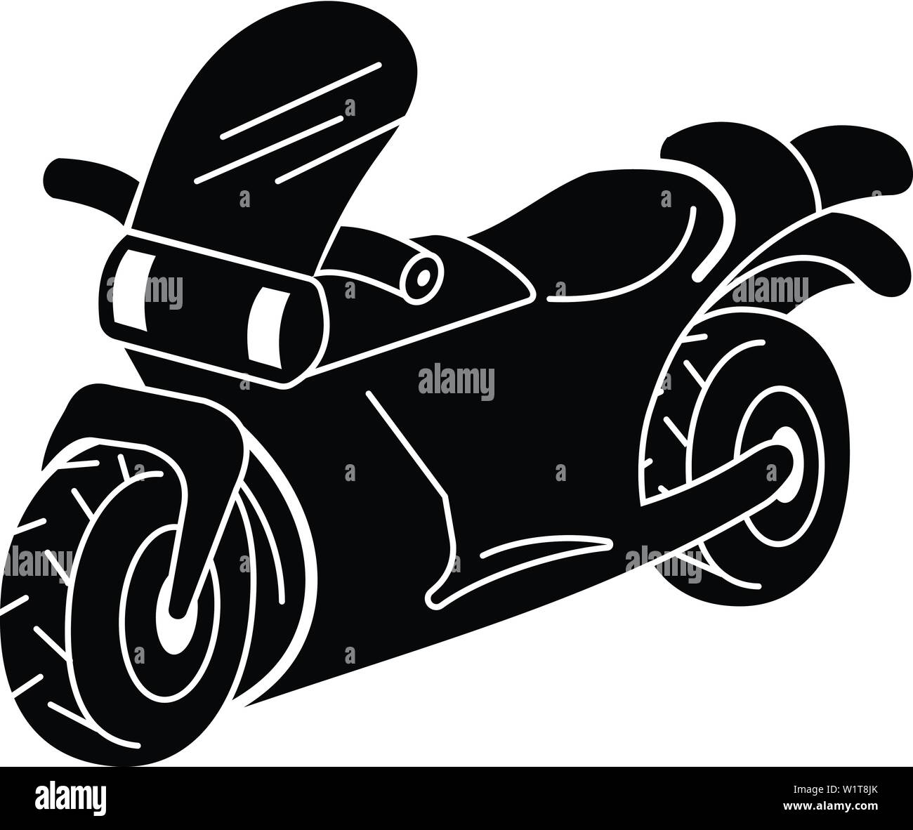 Modern motorbike icon, simple style Stock Vector Image & Art - Alamy