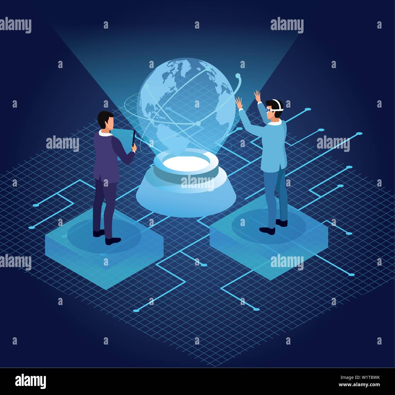 Globe simulation Stock Vector Images - Alamy