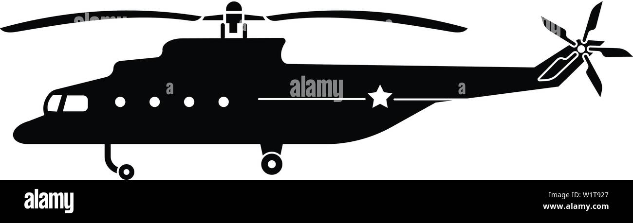 Army helicopter icon, simple style Stock Vector Image & Art - Alamy
