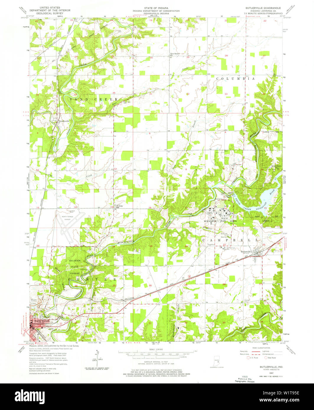 Butlerville hi-res stock photography and images - Alamy