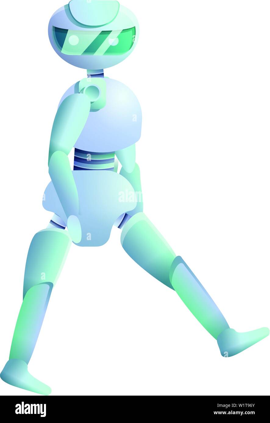 Humanoid is walking icon. Cartoon of humanoid is walking vector icon ...