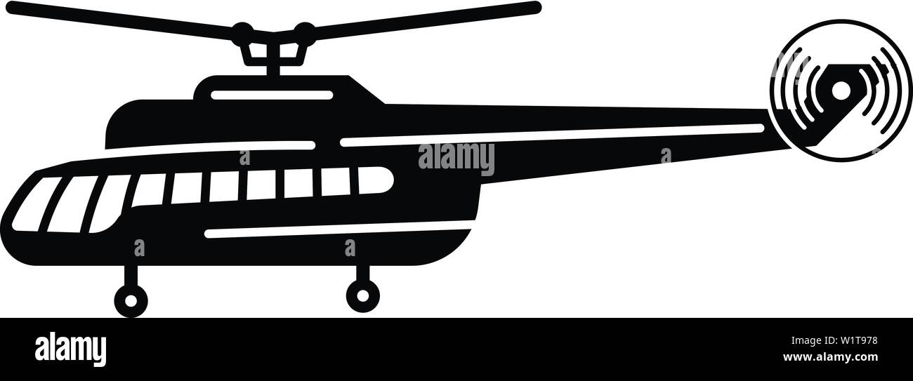 Passenger helicopter icon, simple style Stock Vector Image & Art - Alamy