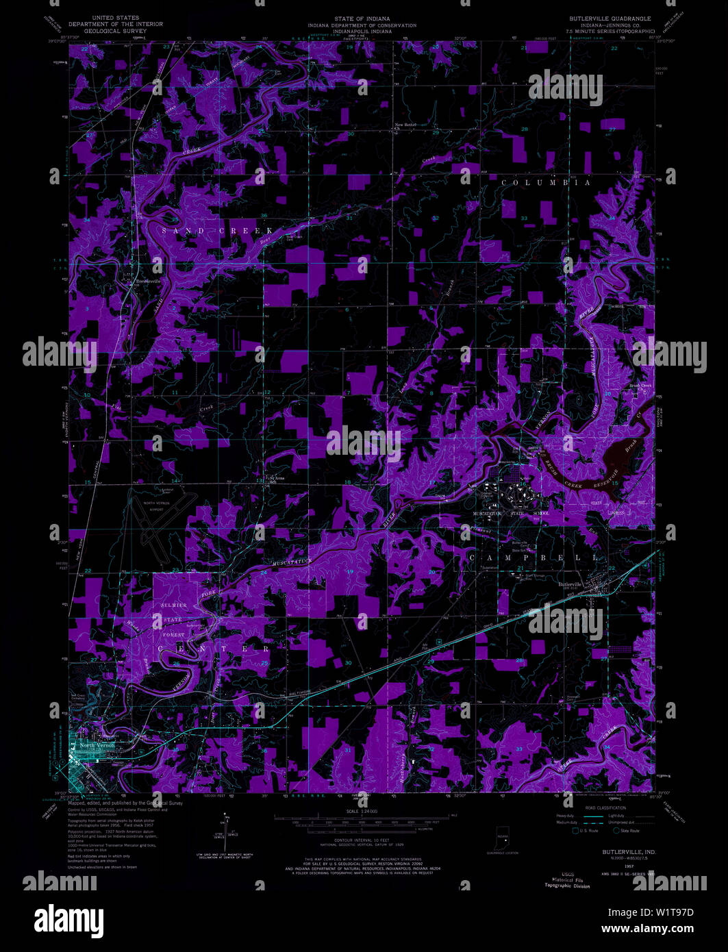 Butlerville hi-res stock photography and images - Alamy