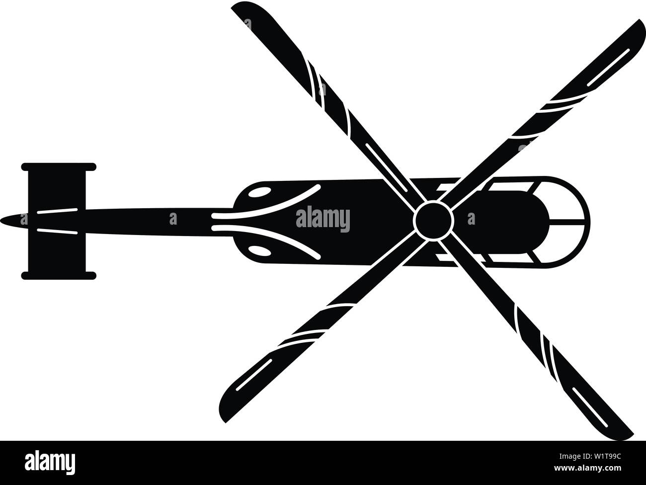 Front view military helicopter Cut Out Stock Images & Pictures - Alamy