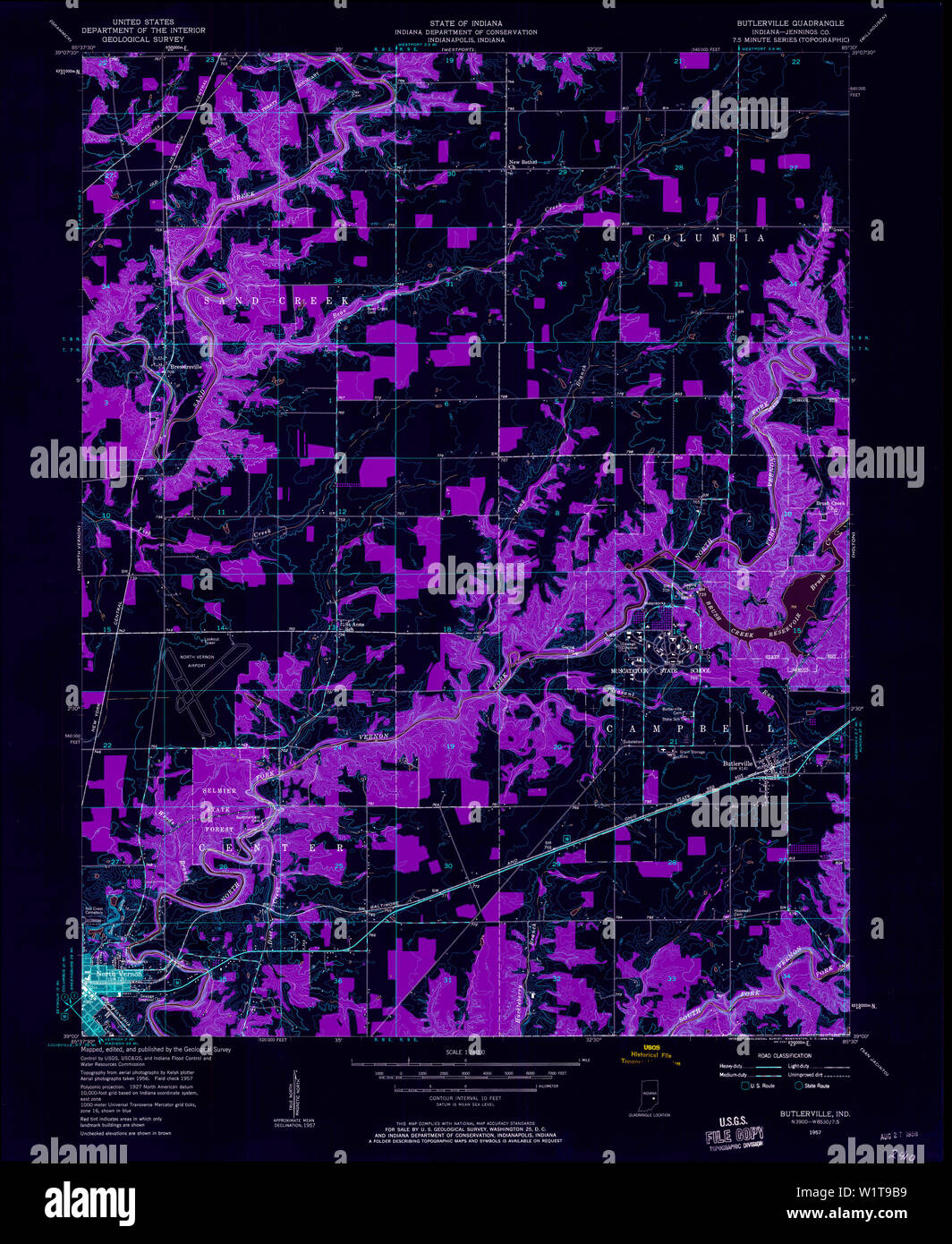 Butlerville hi-res stock photography and images - Alamy