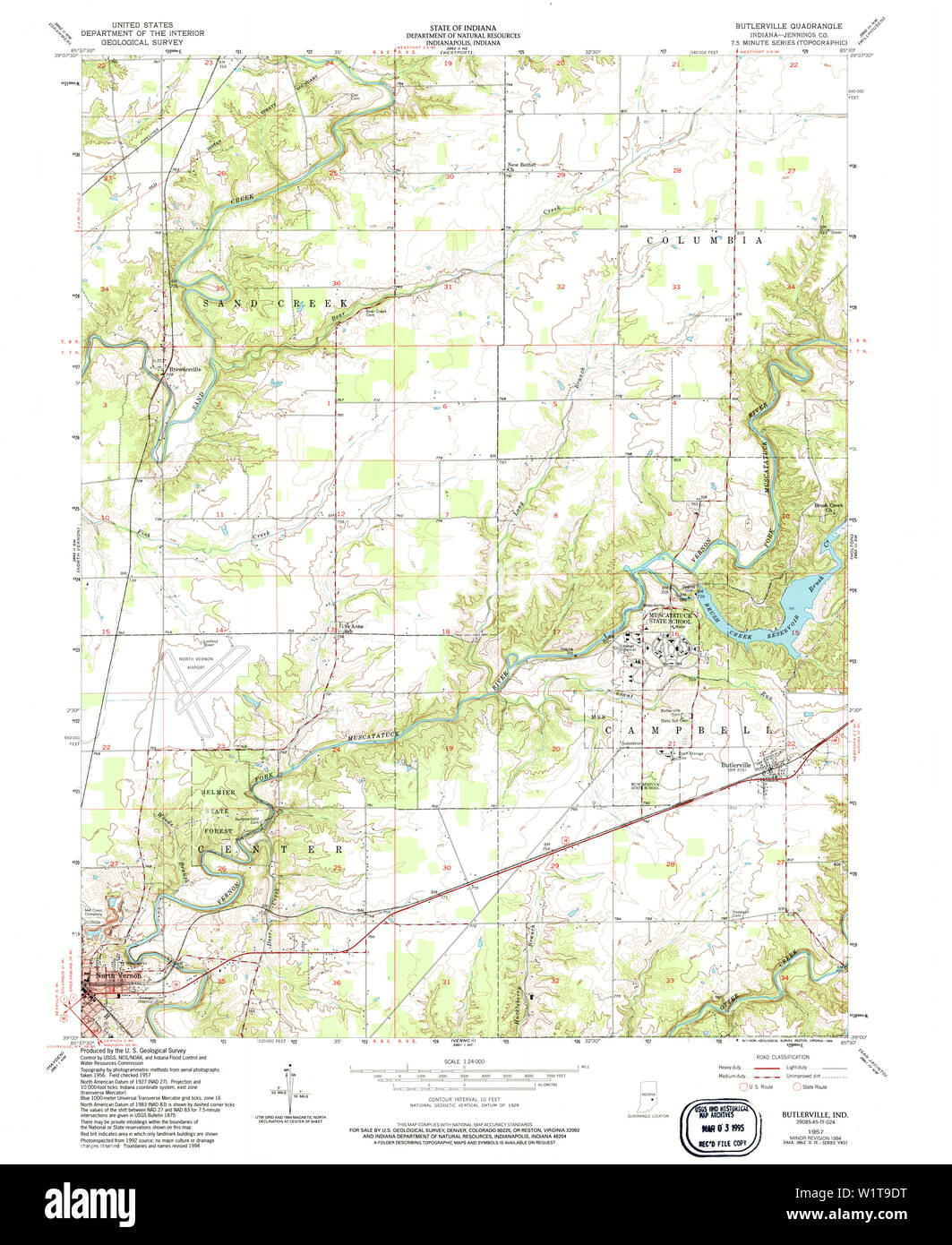 Butlerville hi-res stock photography and images - Alamy