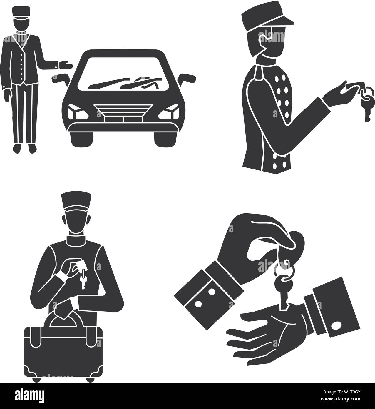 Hotel valet parking Stock Vector Images - Alamy