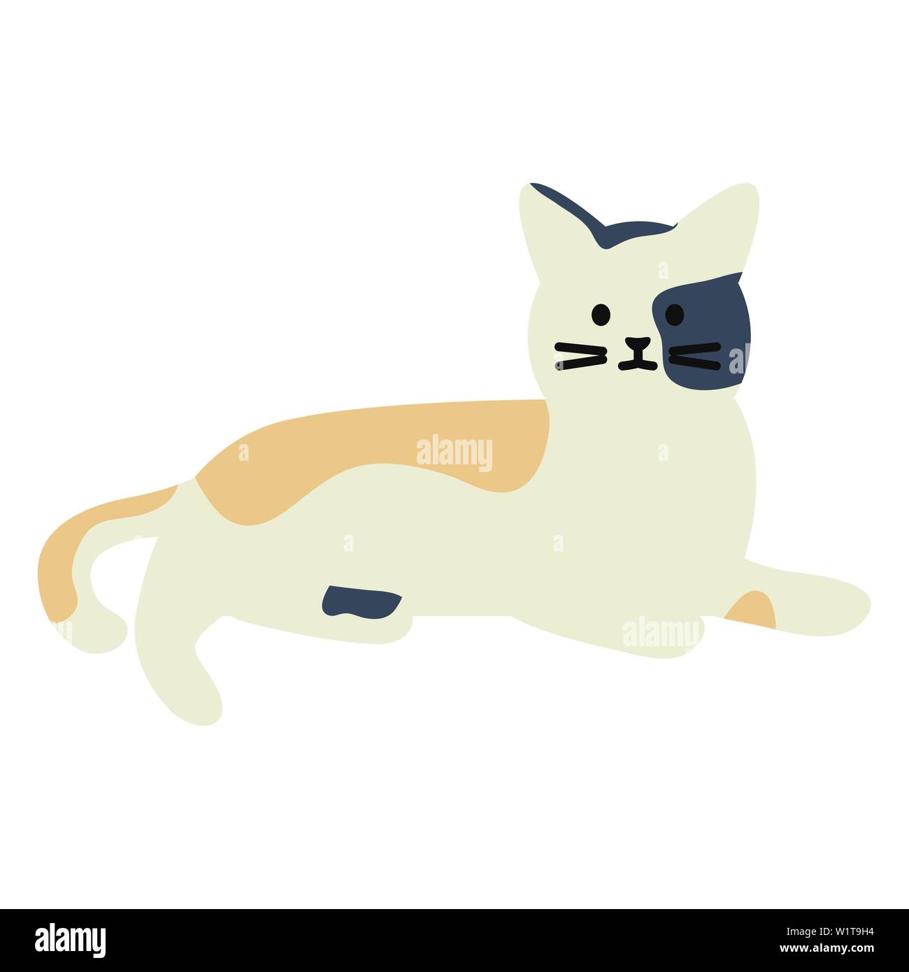 cute cat mascot adorable character vector illustration design Stock ...