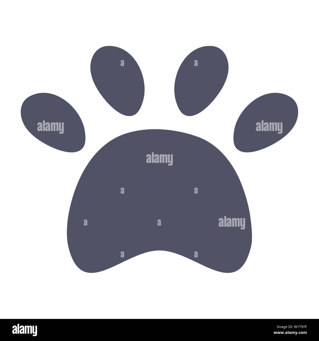 paw print pet mark icon vector illustration design Stock Vector Image ...
