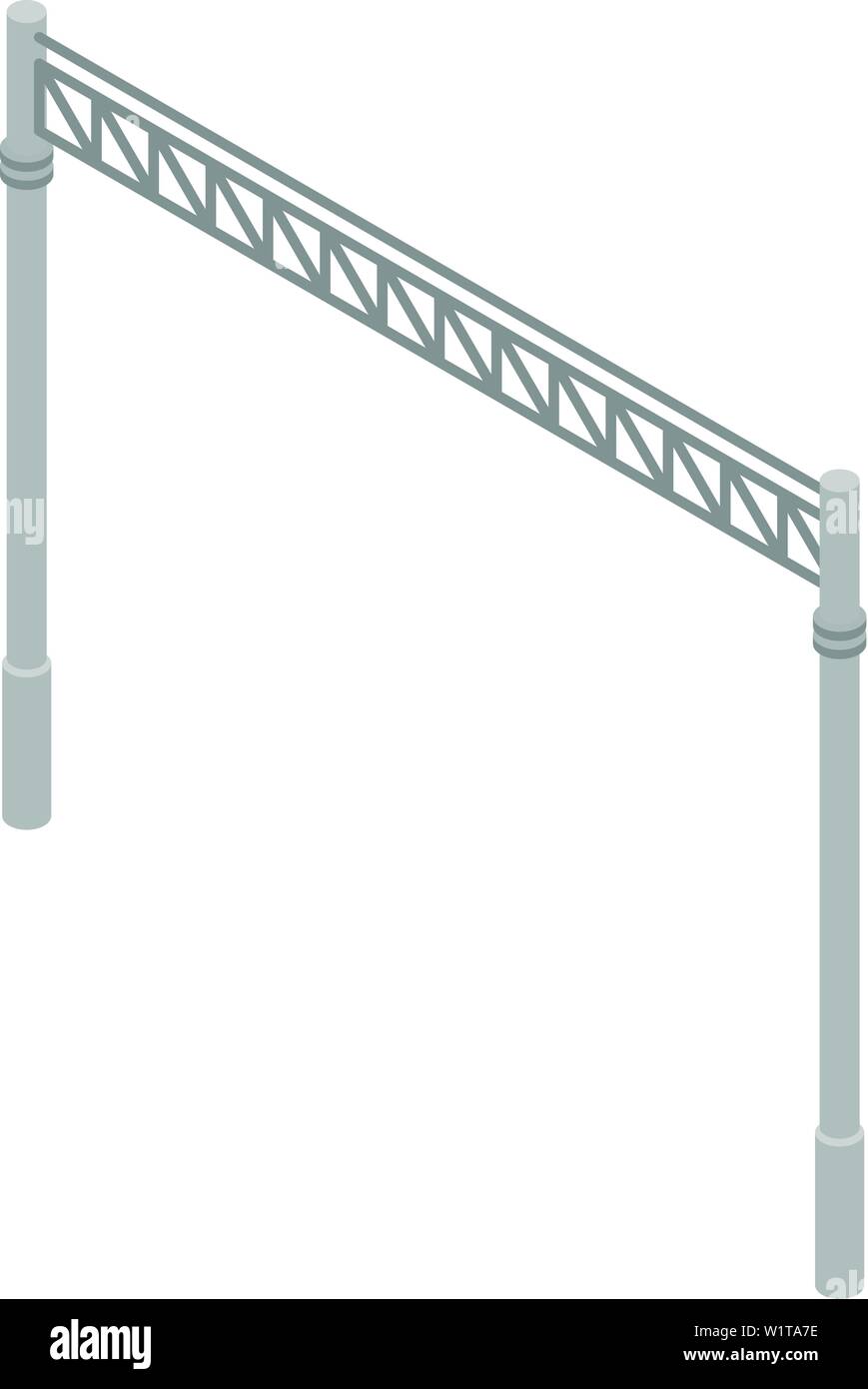 Fence icon isometric vector Black and White Stock Photos & Images - Alamy