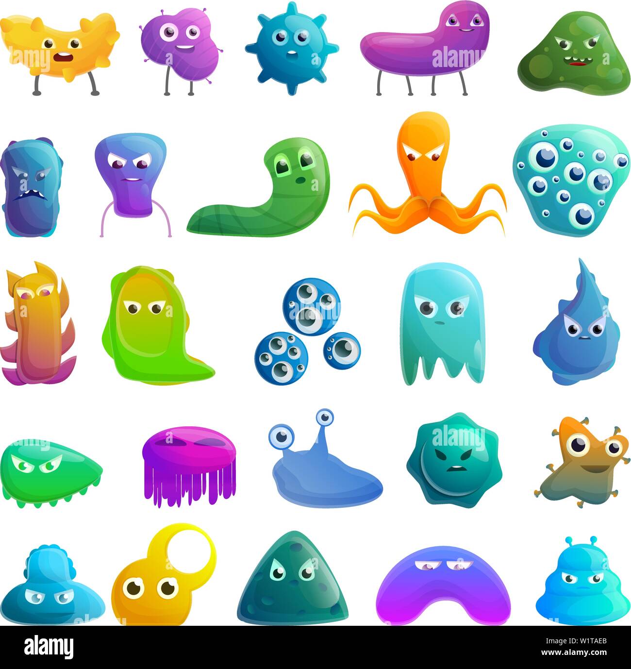 Cute Germs Clipart
