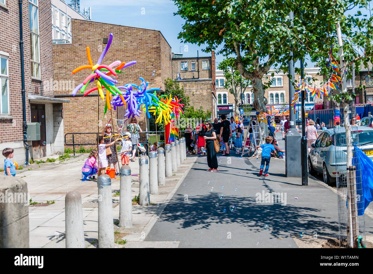 London, UK - JUNE 29, 2019:Forest Gayte Parade, LGBTQI+ Forest Gate ...