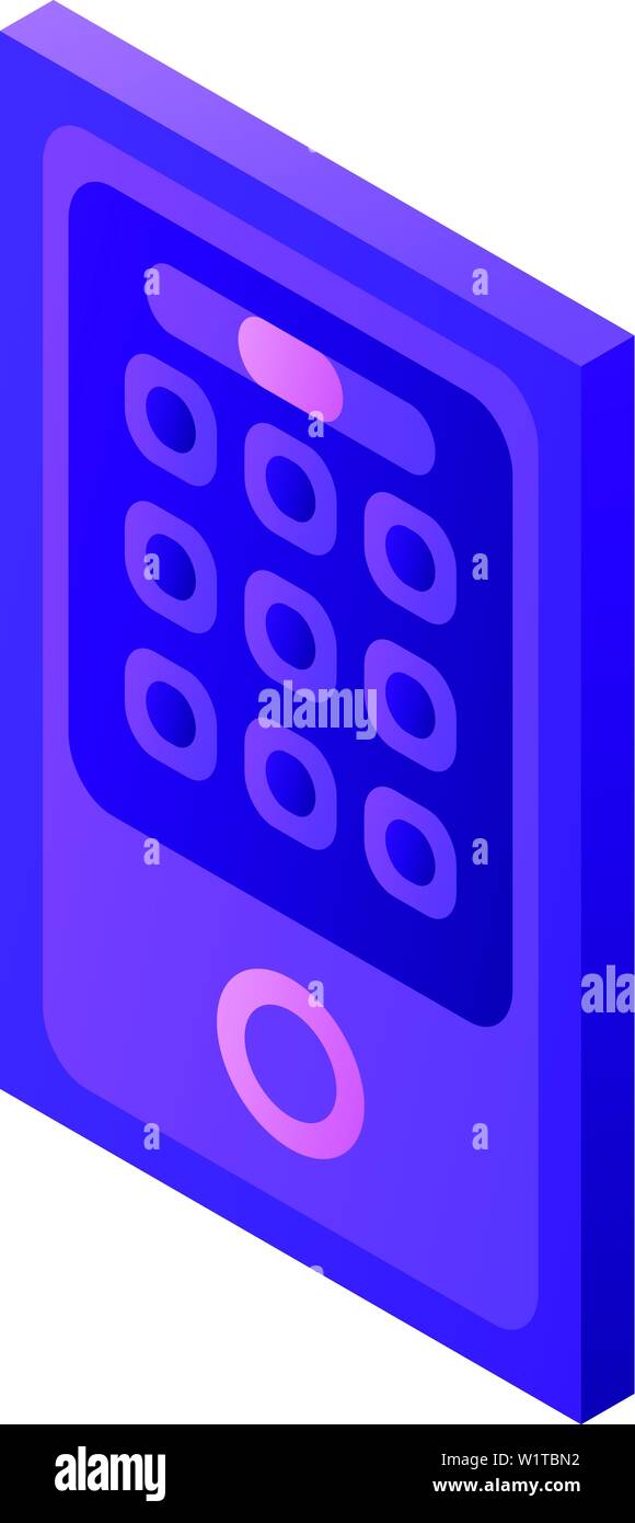 Door security code icon, isometric style Stock Vector Image & Art - Alamy