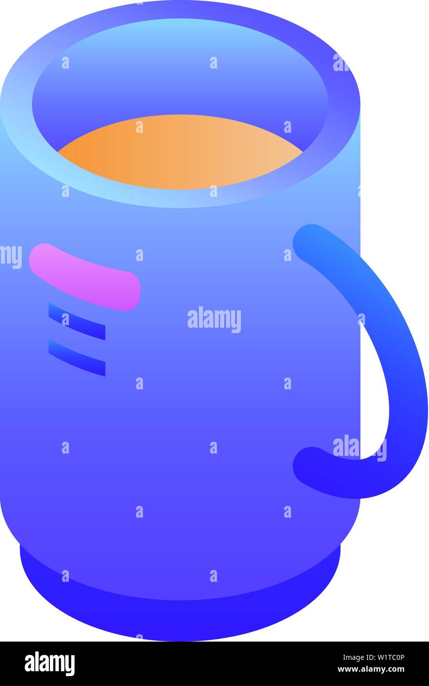 Smart mug icon, isometric style Stock Vector Image & Art - Alamy