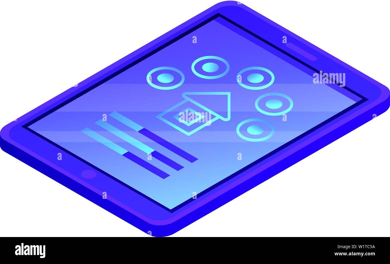 Smart home tablet icon, isometric style Stock Vector Image & Art - Alamy