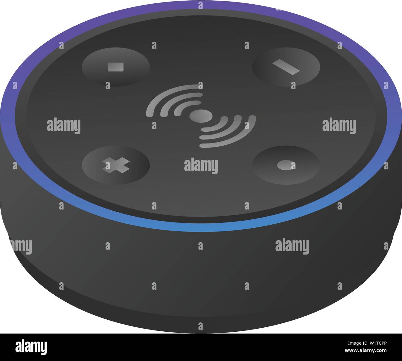 Modern smart speaker icon, isometric style Stock Vector Image & Art - Alamy