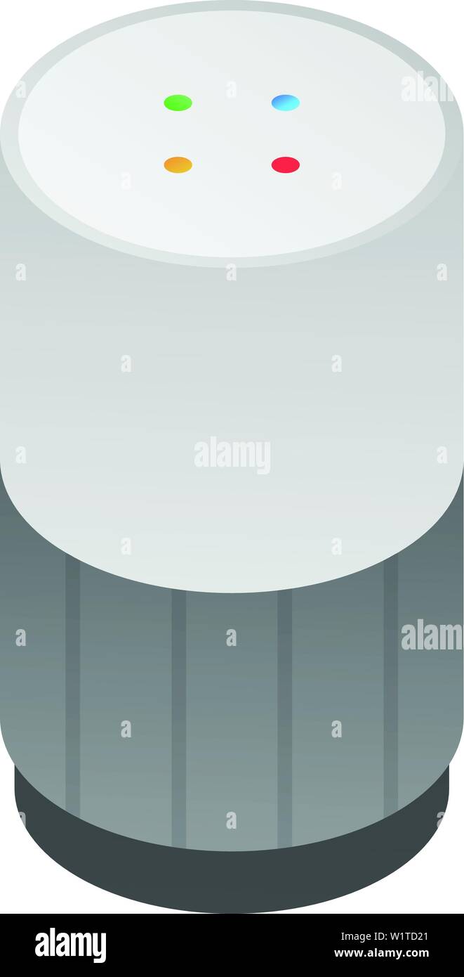 Smart speaker icon, isometric style Stock Vector Image & Art - Alamy