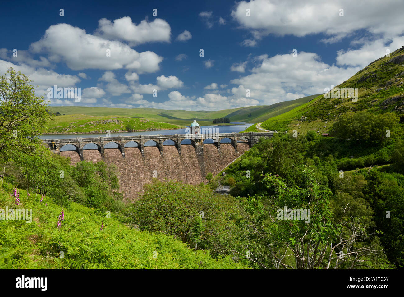 Craig Goch Dam Elan Valley Ryhayader Powys Wales UK Stock Photo - Alamy