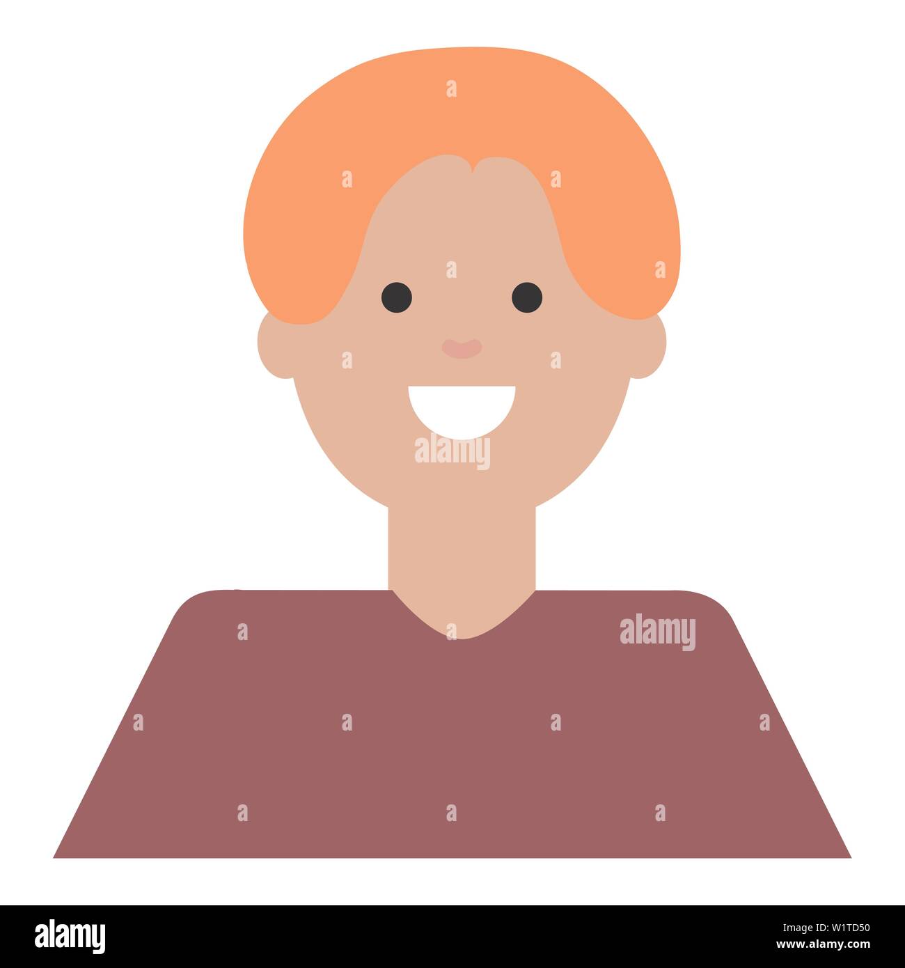 happy young man avatar character vector illustration design Stock ...