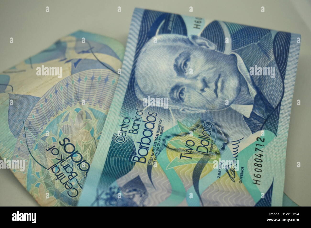 Two two Barbados dollar notes Stock Photo - Alamy