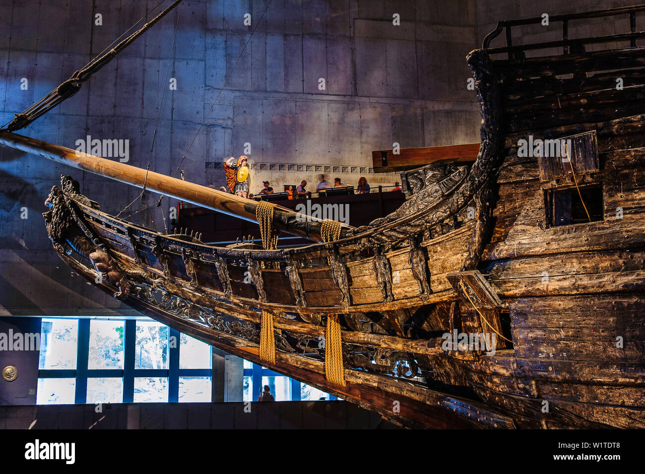 The wooden ship Wasa in the Wasa museum, Stockholm, Sweden Stock Photo ...