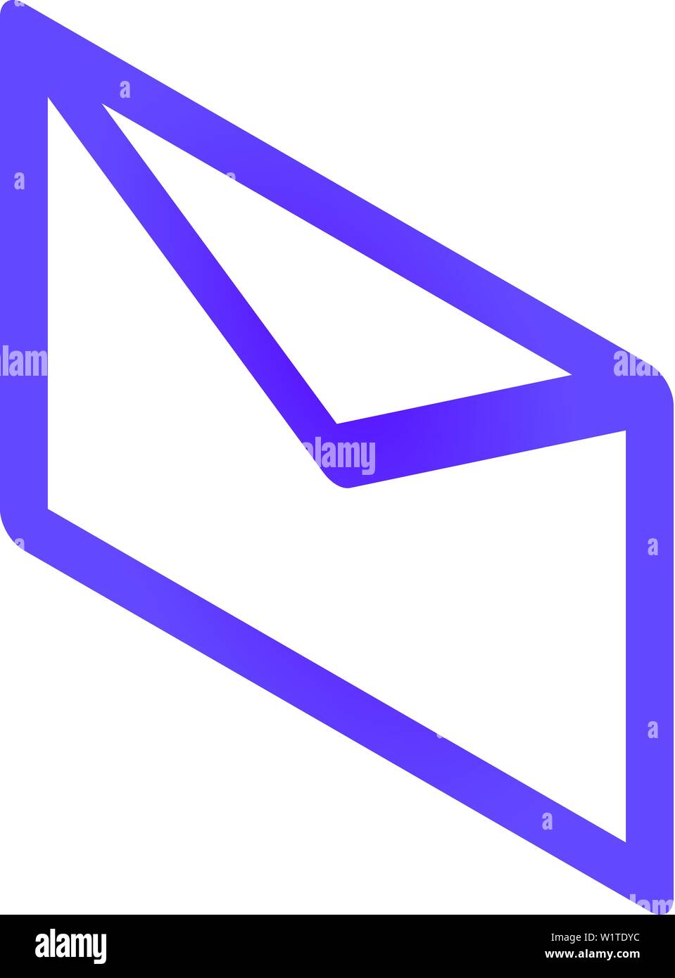 Incoming email icon isometric Cut Out Stock Images & Pictures - Alamy