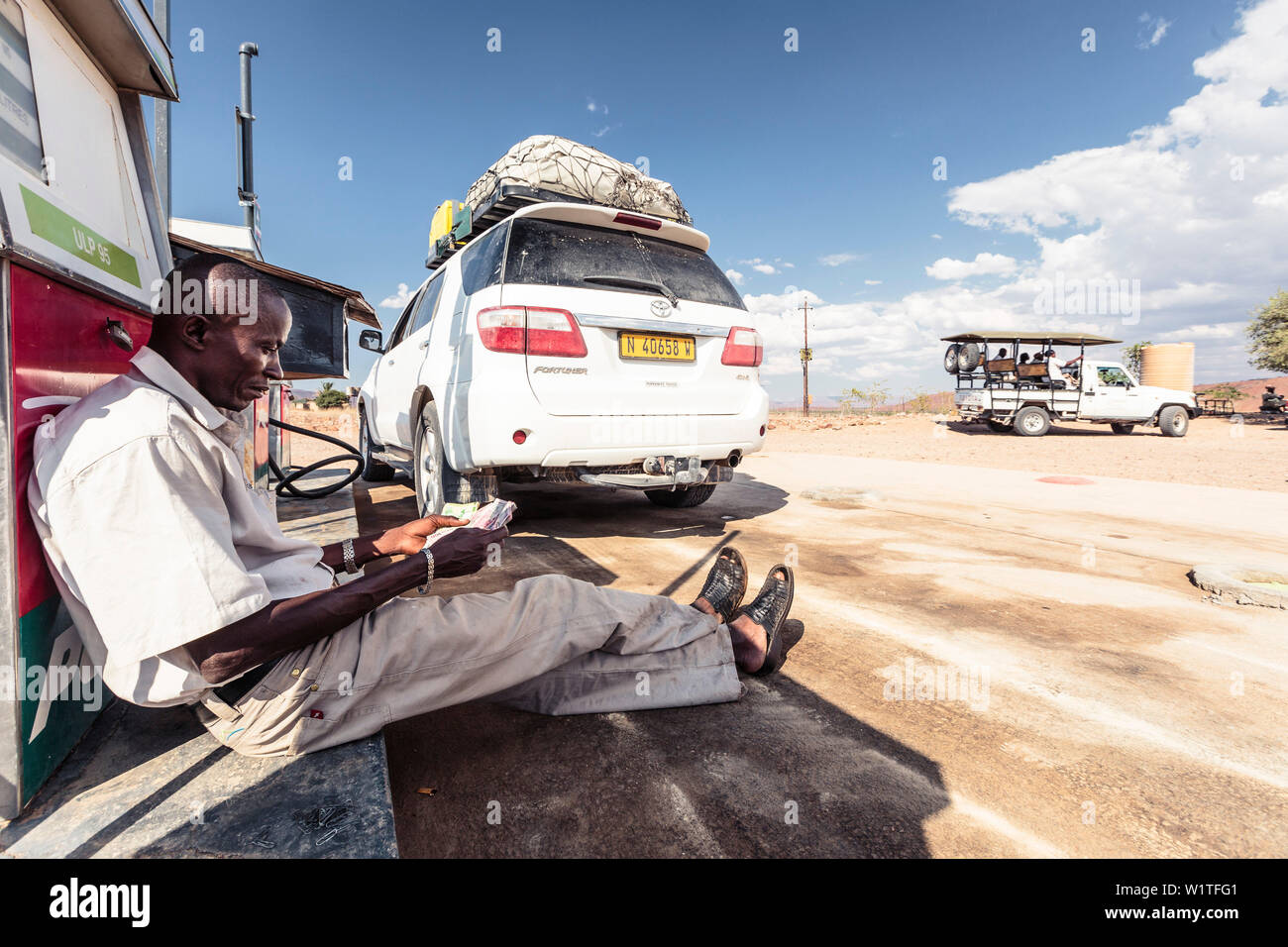 Gas station in namibia hi-res stock photography and images - Alamy