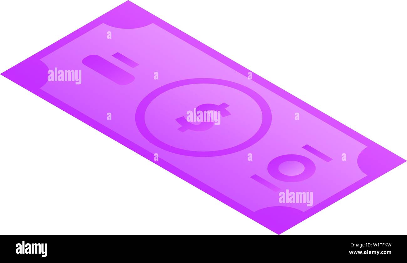 Money banknote icon, isometric style Stock Vector Image & Art - Alamy