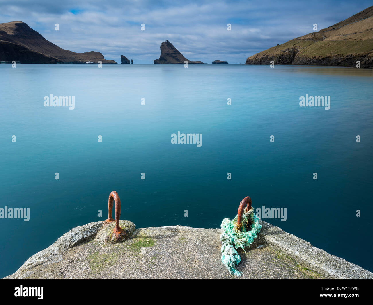 Jetty at Bour, Vagar, Faroe Islands, Denmark Stock Photo - Alamy