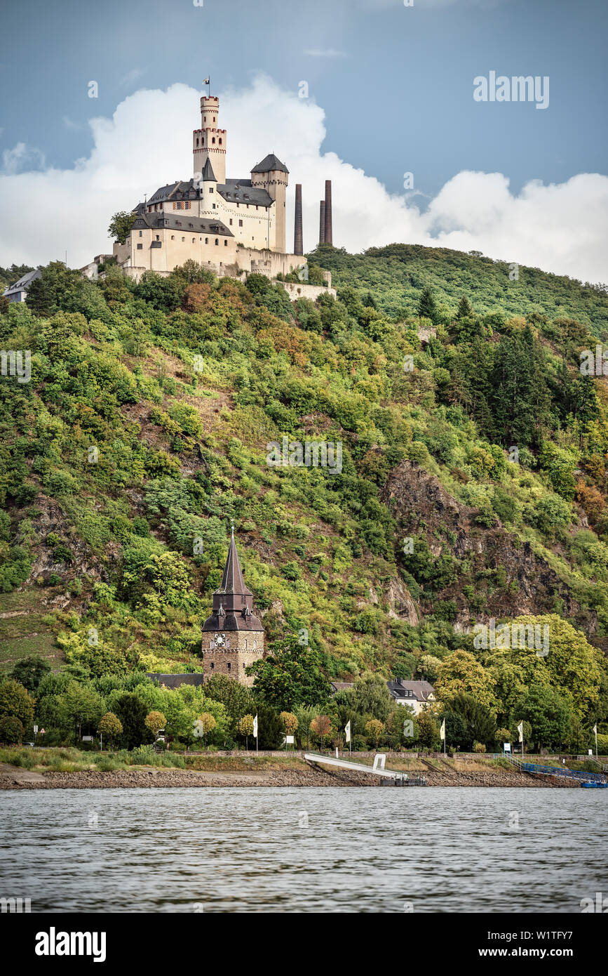 UNESCO World Heritage Upper Rhine Valley, Marksburg castle around ...