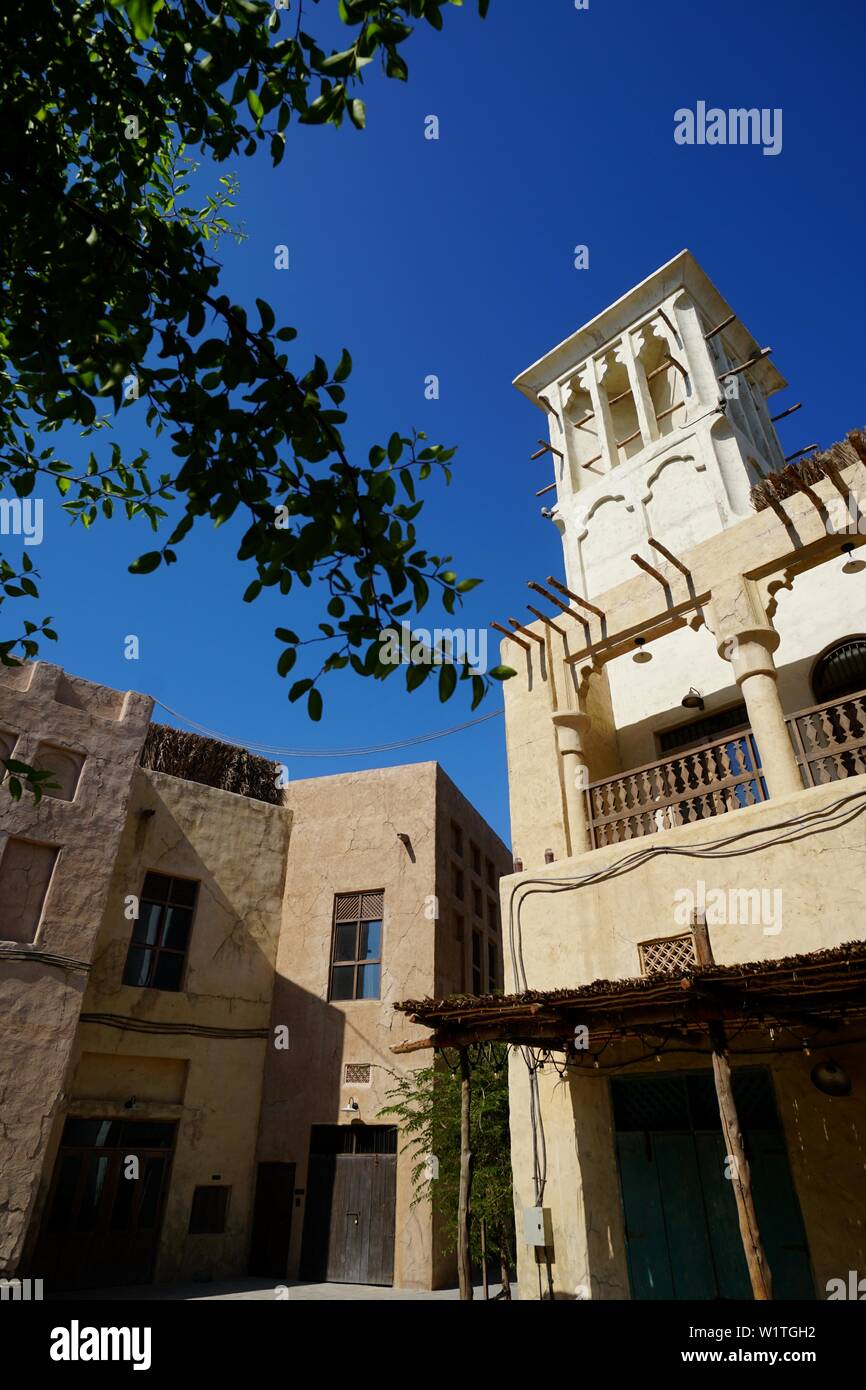 Houses, Al Seef, Bur Dubai, Dubai, UAE, United Arab Emirates Stock ...