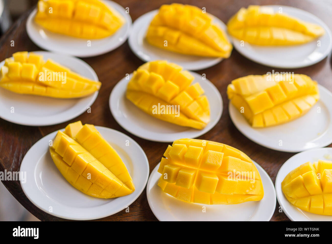 Mango, breakfast Anantara Resort Bangkok, Thailand Stock Photo - Alamy