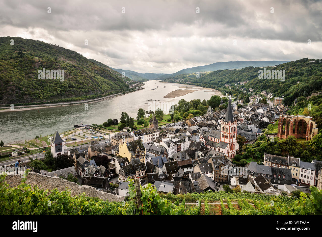 UNESCO World Heritage Upper Rhine Valley, Bacharach, Rhineland ...