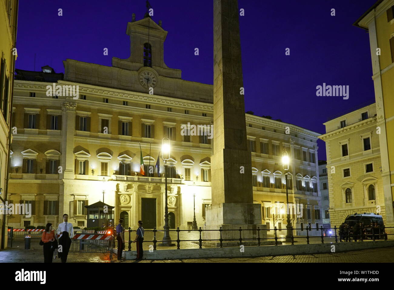Montecitorio Palace, seat of Italian Chamber of Deputies. Italian ...