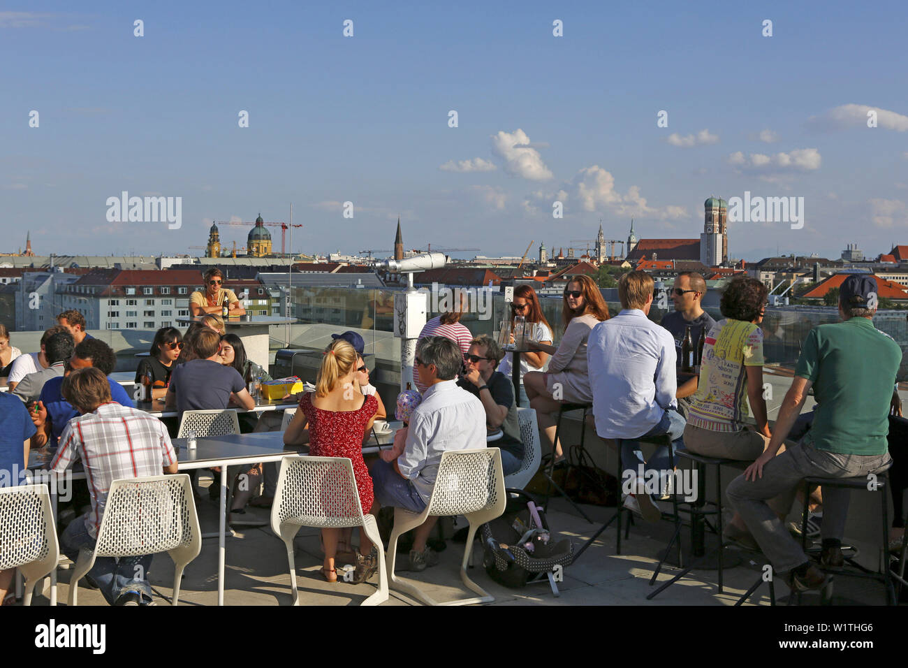 Germany upper bavaria munich terrace hi-res stock photography and ...