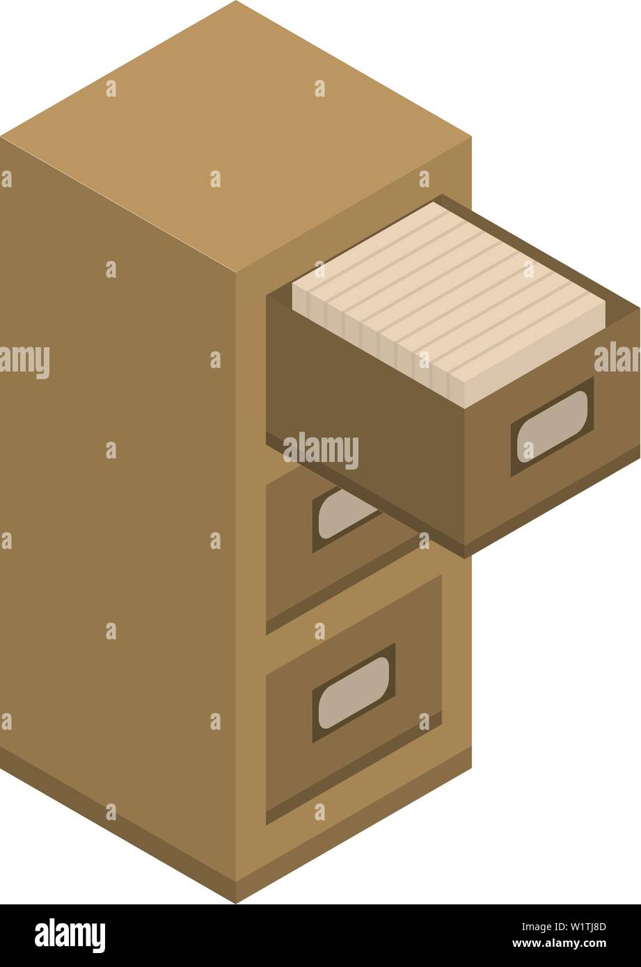 File cabinet open drawer 3d Cut Out Stock Images & Pictures - Alamy