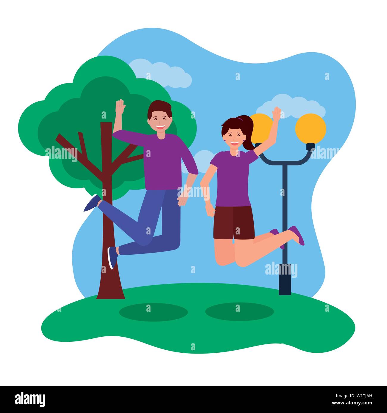 Friends group selfie happy Cut Out Stock Images & Pictures - Alamy