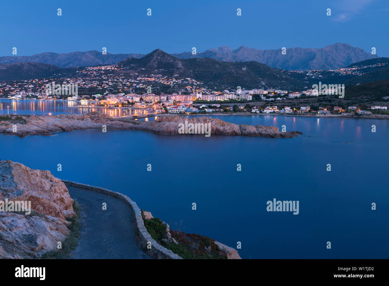 View of L'Ile Rousse, Corsica, France Stock Photo - Alamy