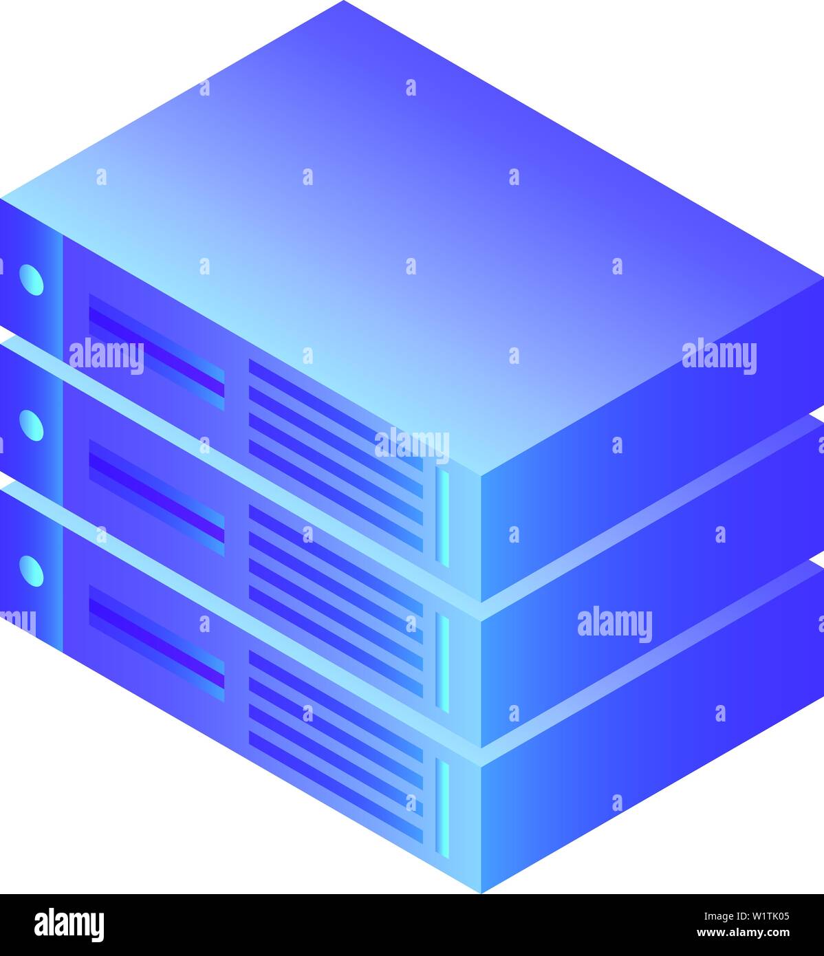 Server tower isometric icon hi-res stock photography and images - Alamy