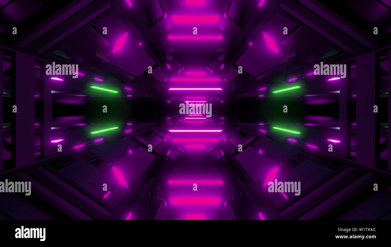 futuristic hangar background wallpaper 3d render Stock Photo - Alamy