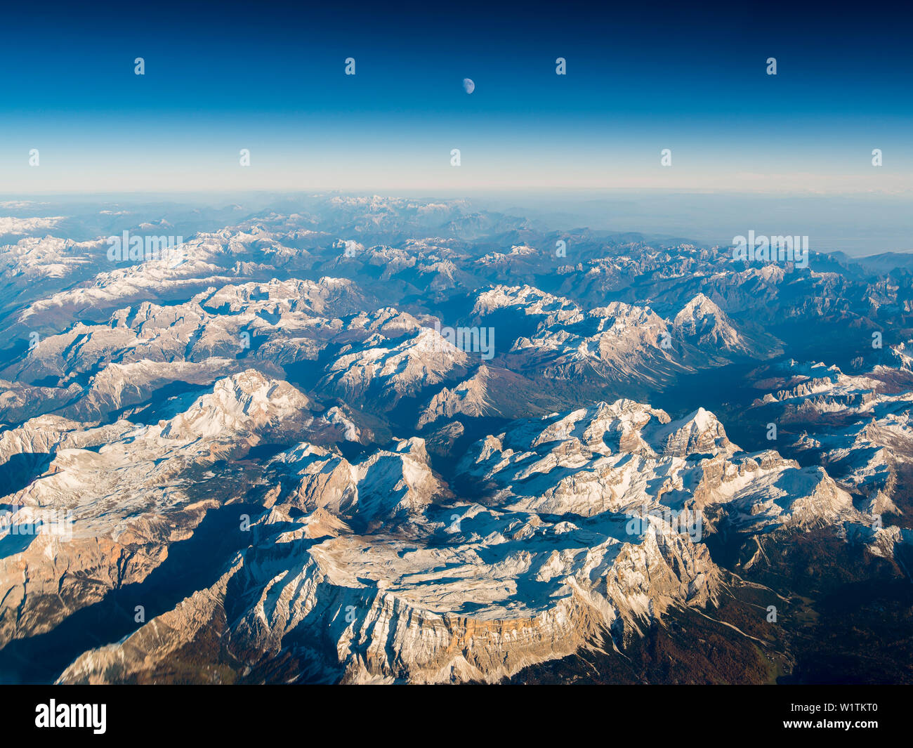 Aerial view of clouds above the dolomites hi-res stock photography and ...