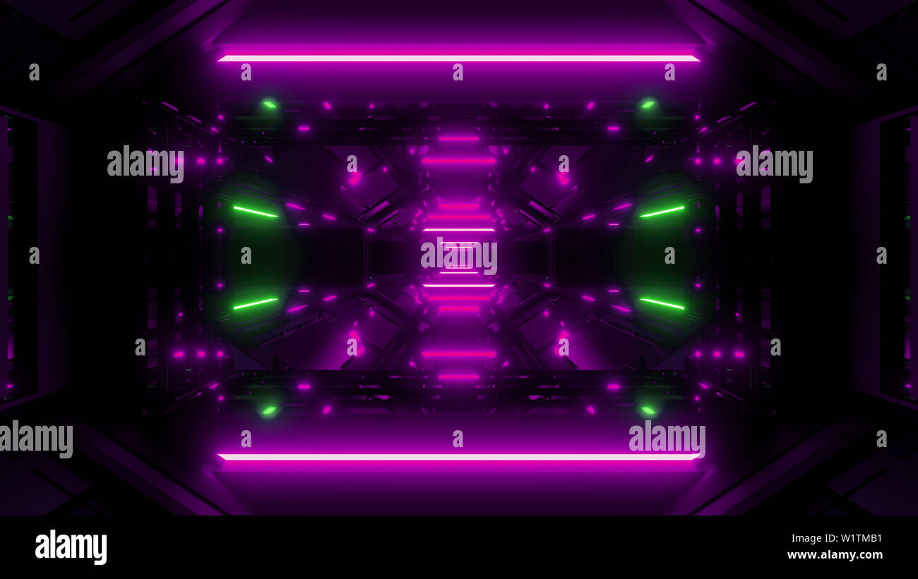 futuristic hangar background wallpaper 3d render Stock Photo - Alamy