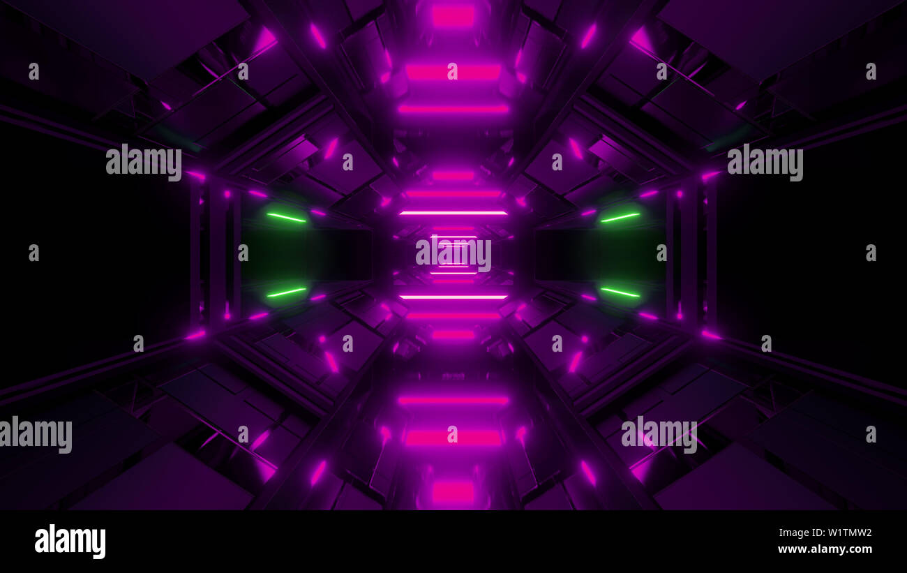 futuristic hangar background wallpaper 3d render Stock Photo - Alamy