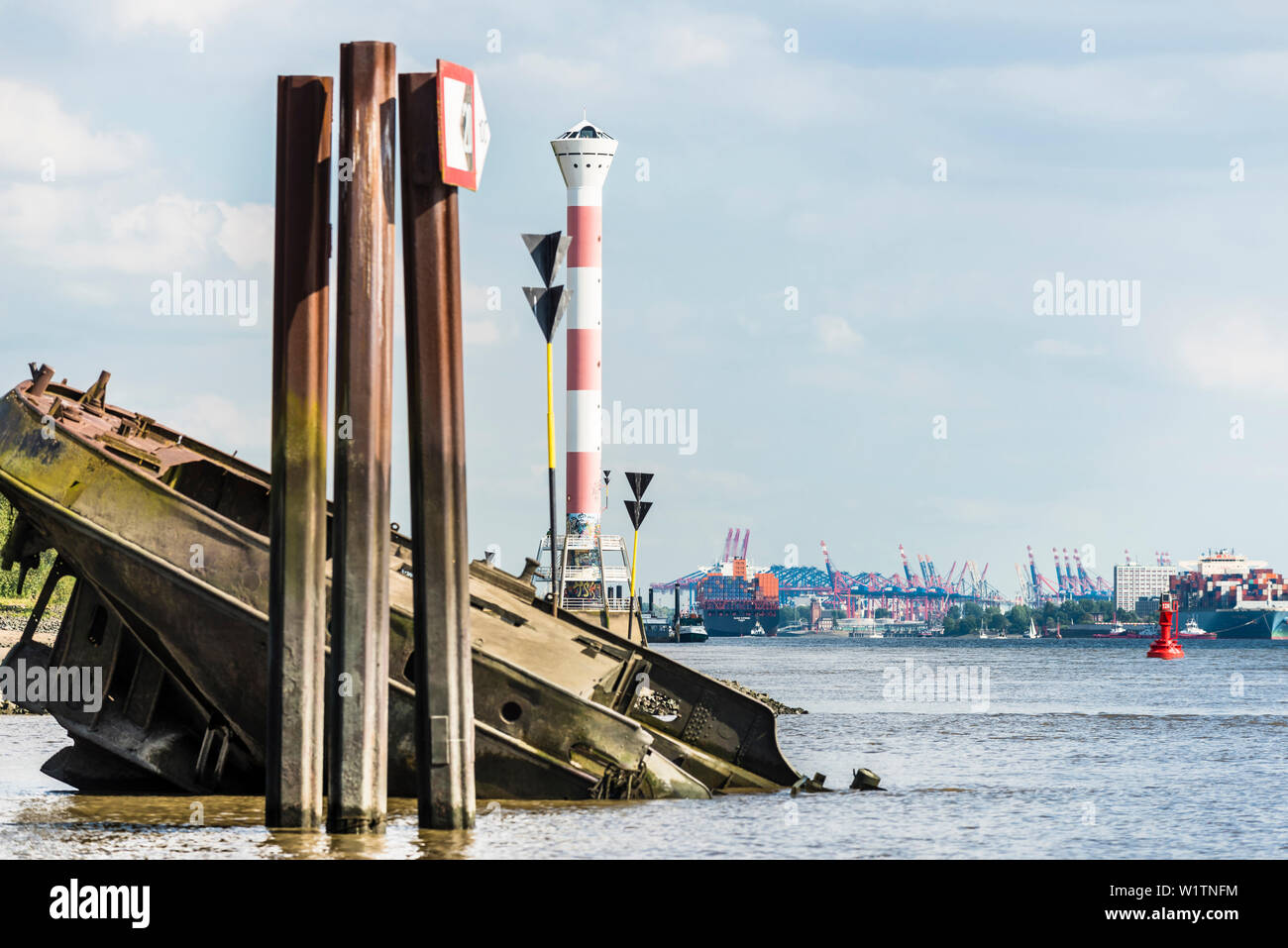 Hamburg ship wreck in water hi-res stock photography and images - Alamy