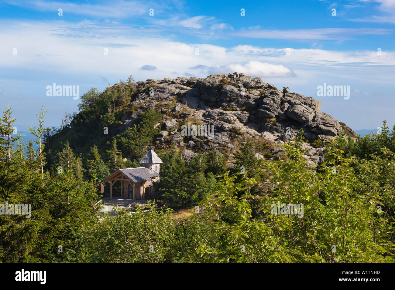 Arber chapel at Grosser Seeriegel, Grosser Arber, Bavarian Forest ...