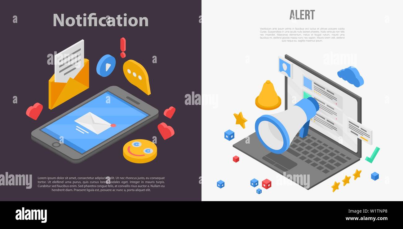 Banner new email alert Stock Vector Images - Alamy