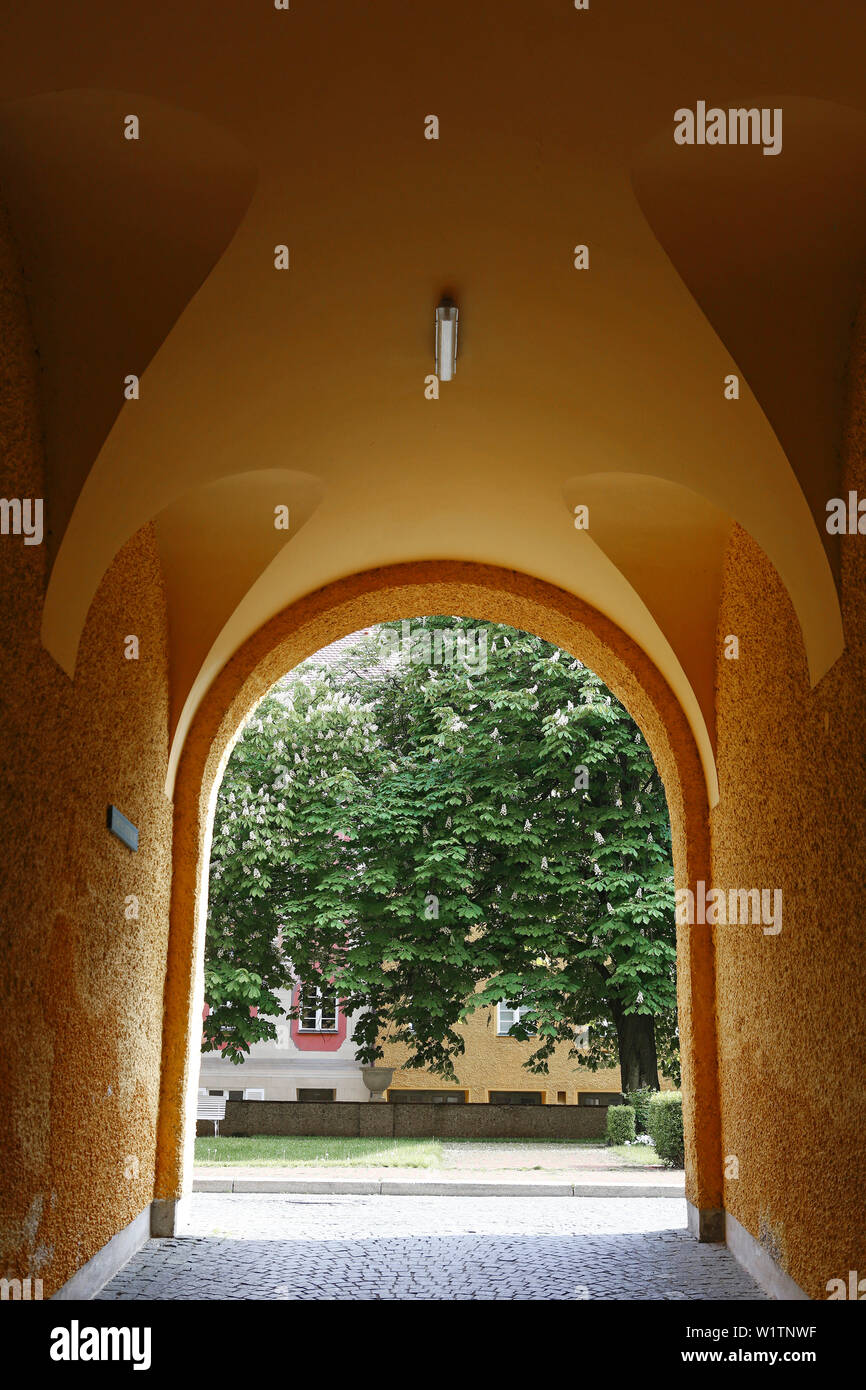 Housing complex Borstei, Moosach, Munich, Upper Bavaria, Bavaria ...